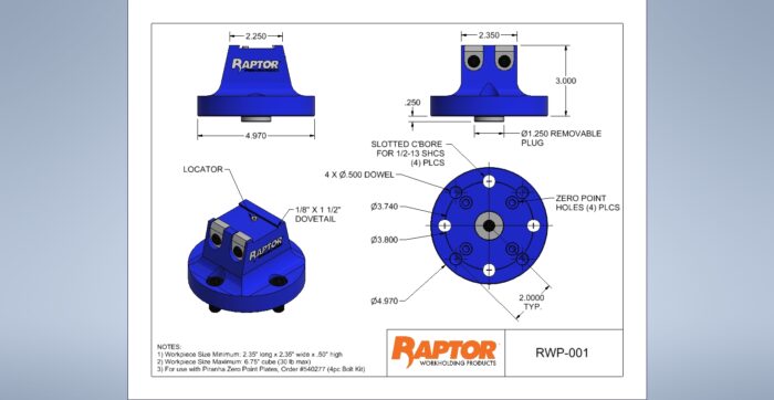 RWP-001 : Raptor Workholding