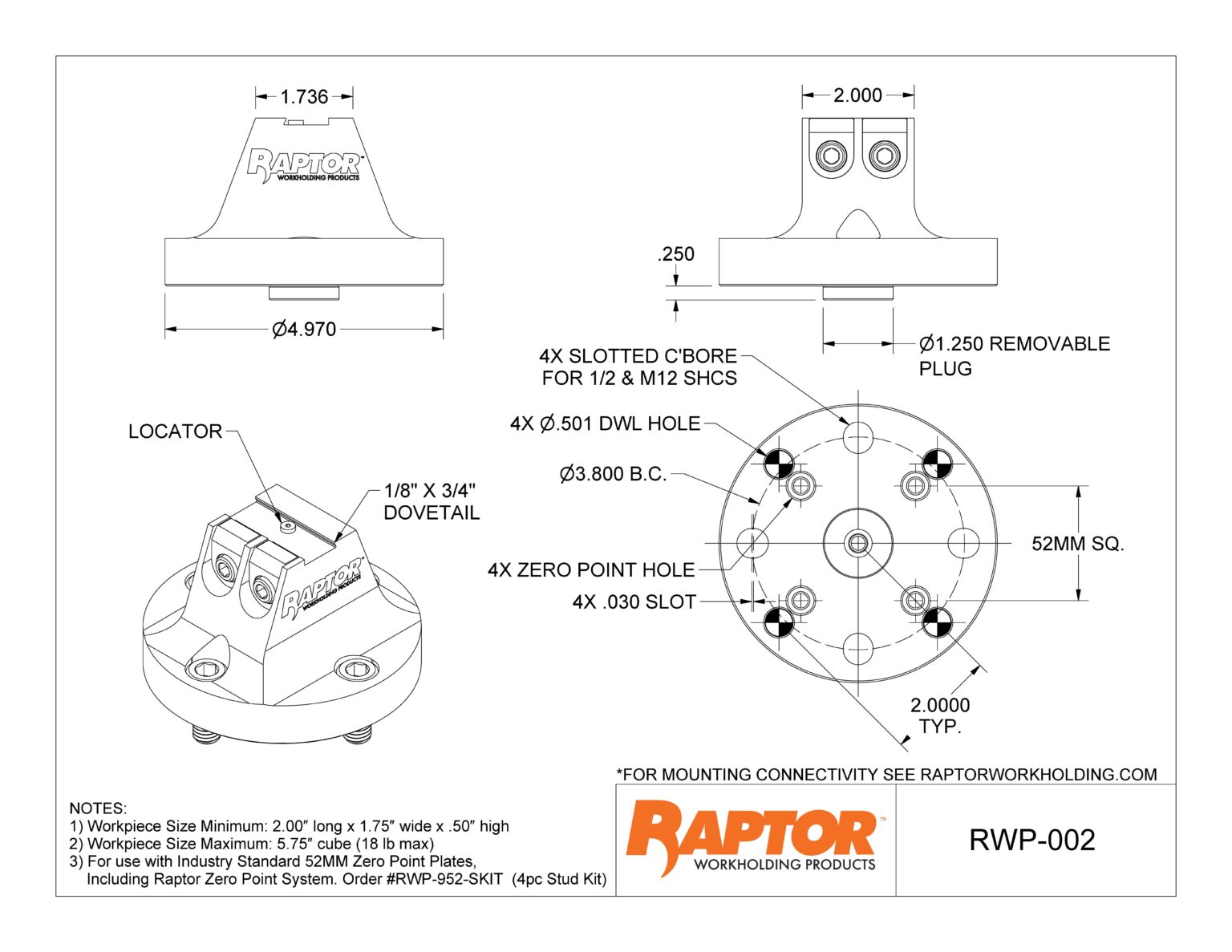 RWP-002 : Raptor Workholding