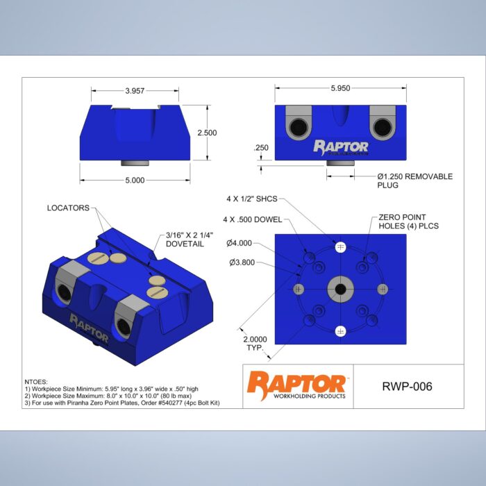 RWP-006 : Raptor Workholding