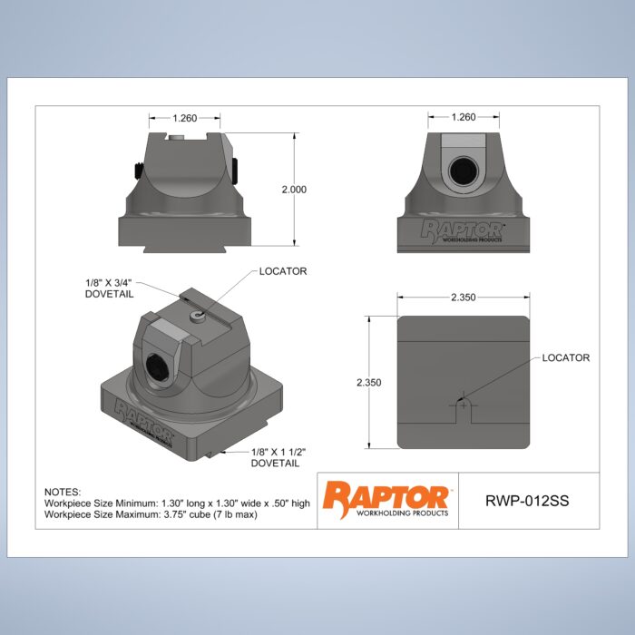 RWP-012SS : Raptor Workholding