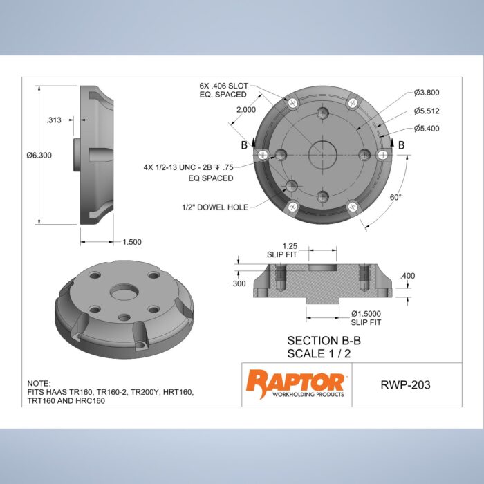 RWP-203 : Raptor Workholding