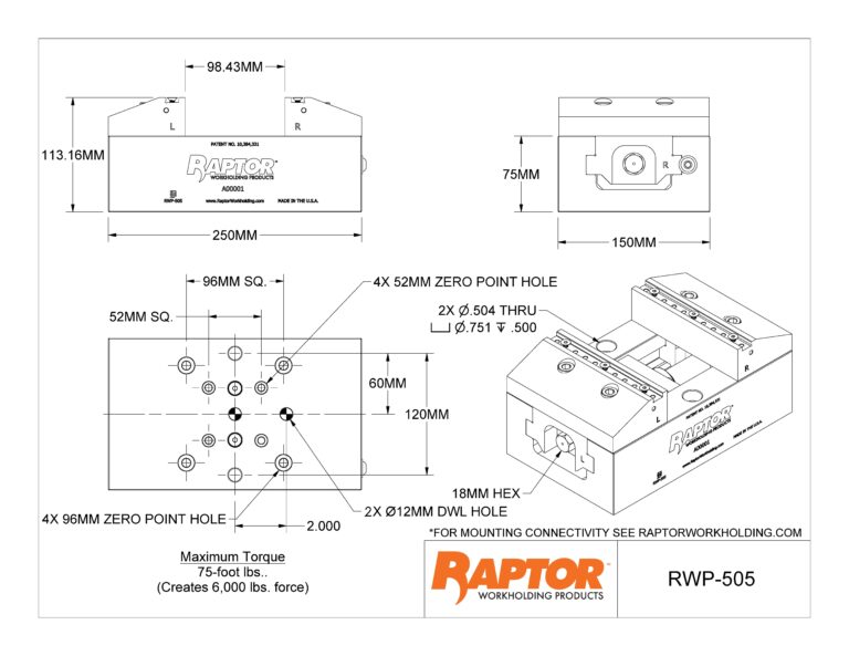 RWP-505 : Raptor Workholding